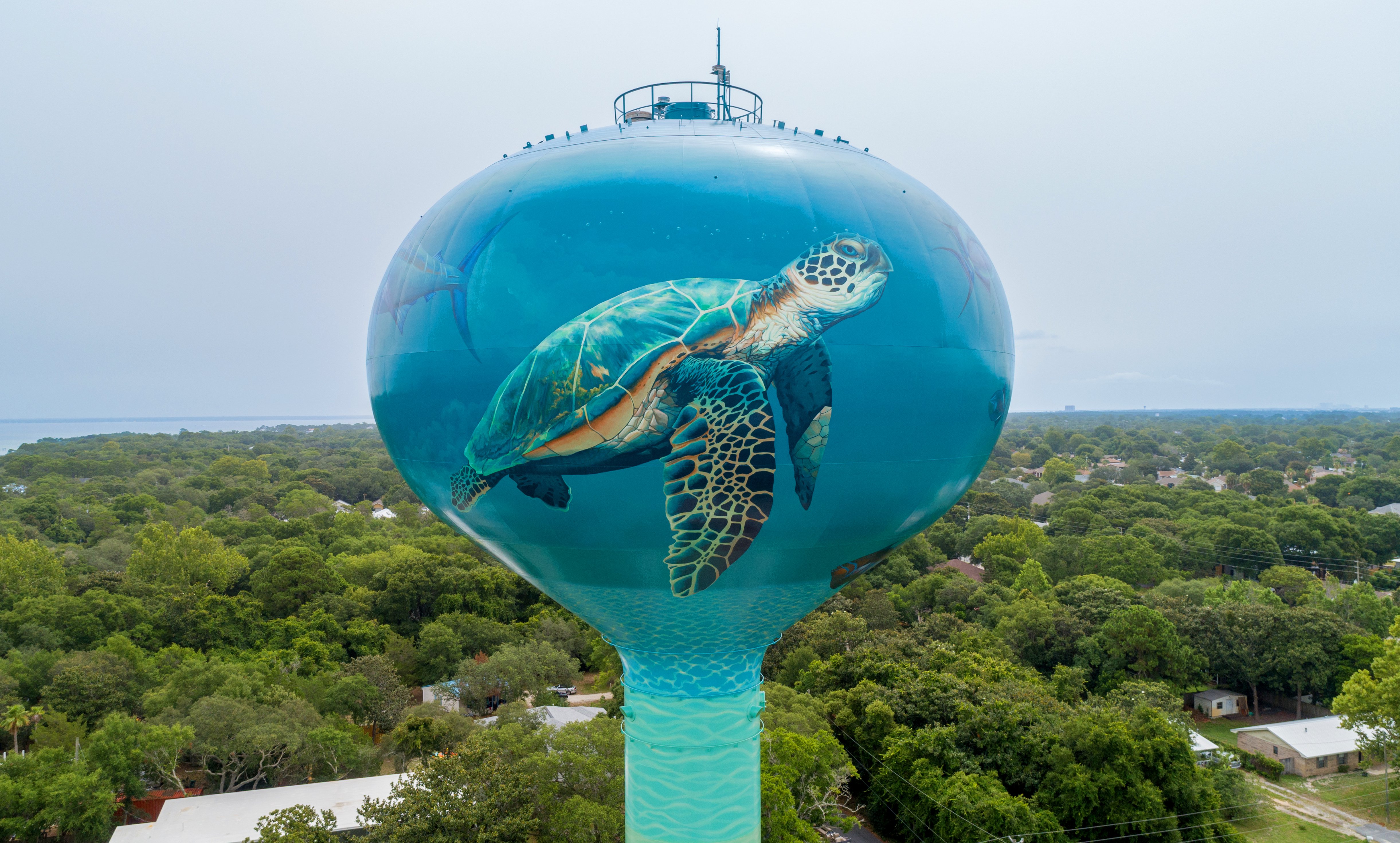 Destin Water Tank Mural - Tnemec Company, Inc.